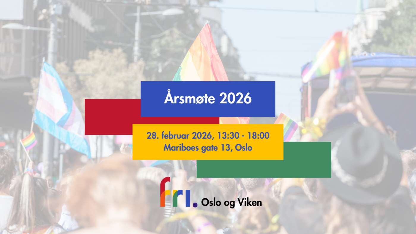 Årsmøte FRI OV 2026 – FRI – foreningen for kjønns- og seksualitetsmangfold