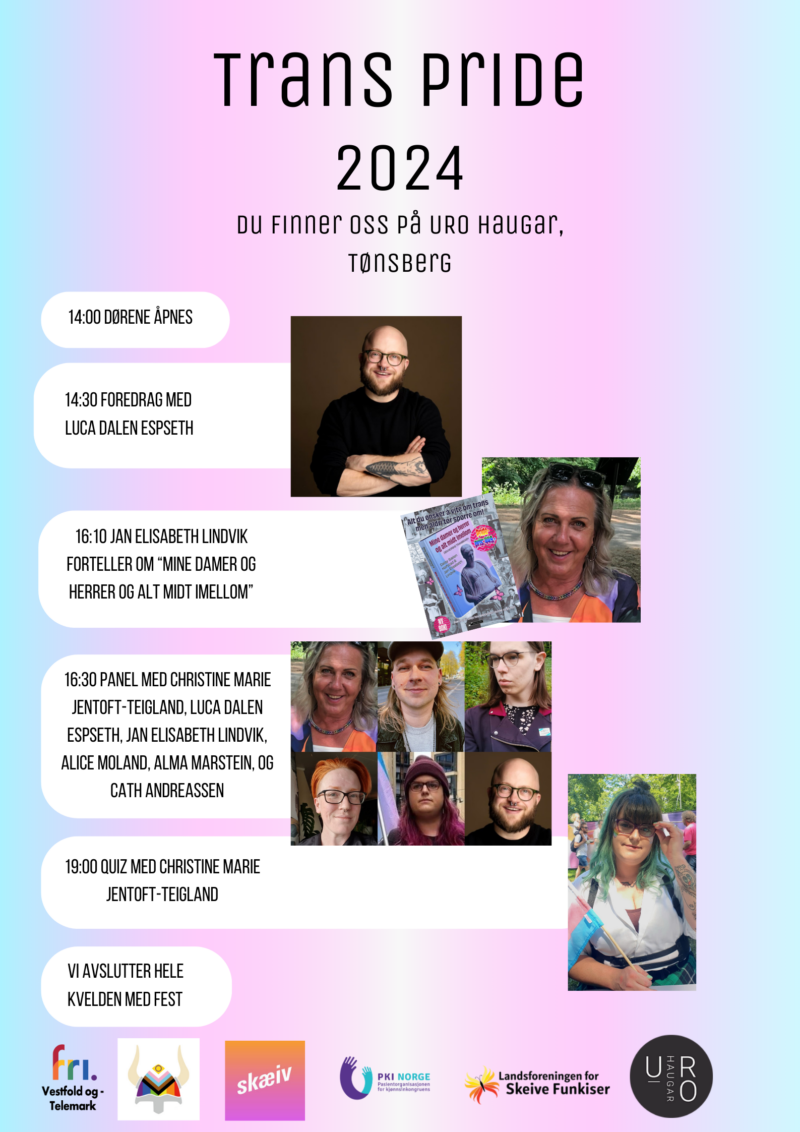Transsynlighets-måned og transminnedagen 2024 – FRI – foreningen for ...